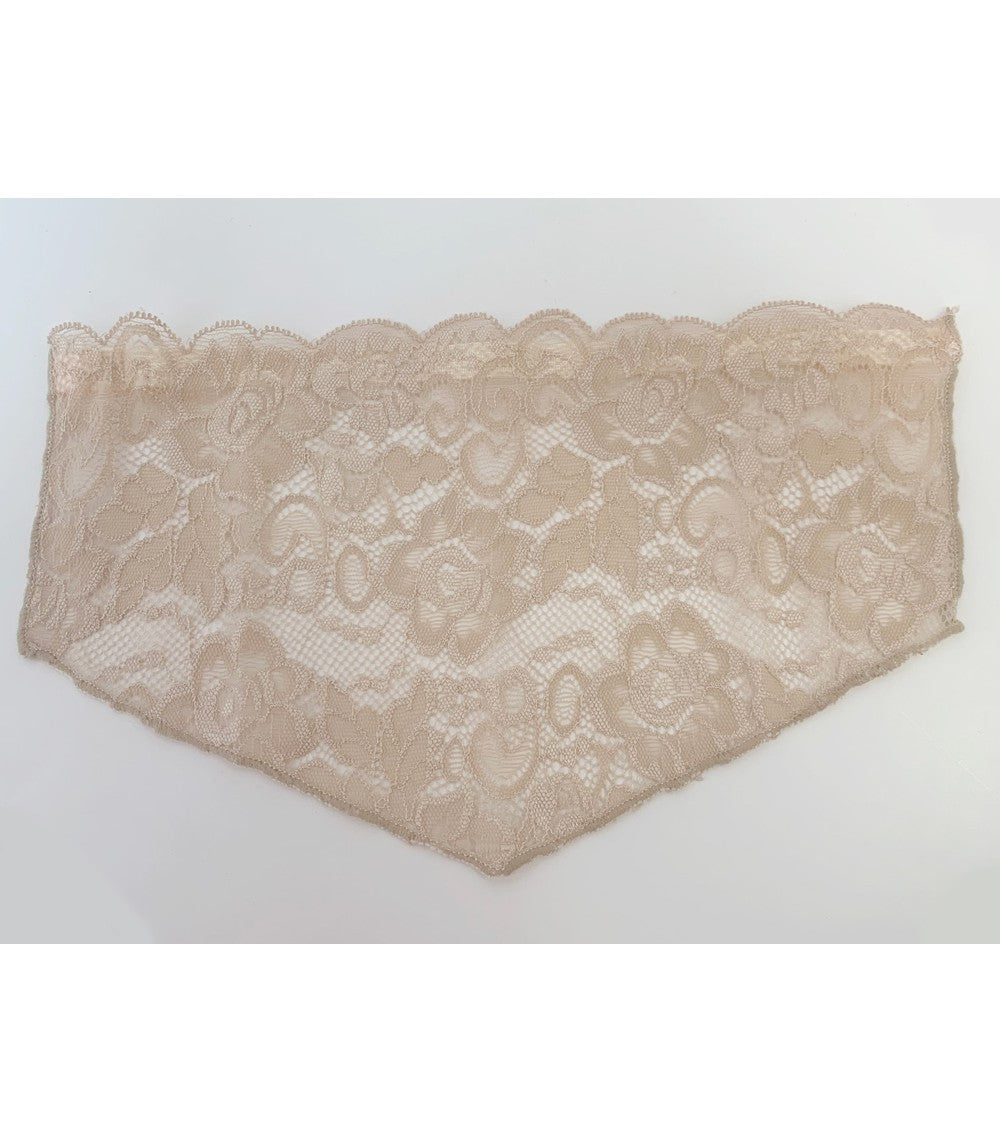 Modesty Panel - Lace Bra Insert - Nude – Glamour Secrets